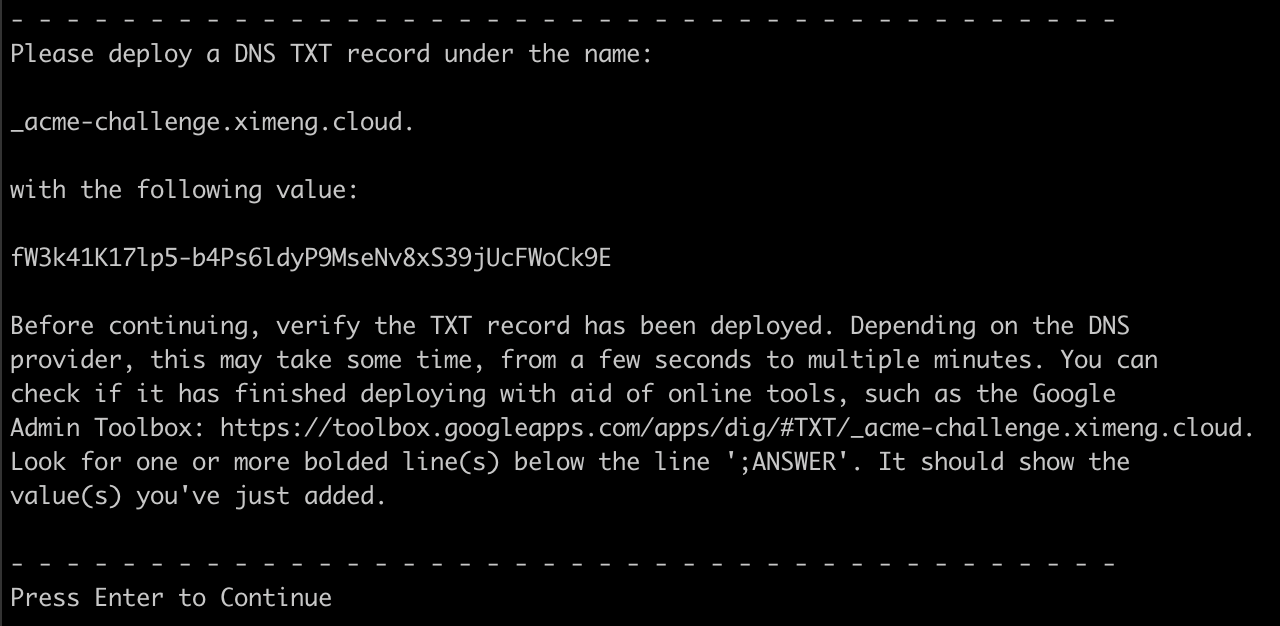 Ubuntu22.04.4使用使用certbot 免费生成 Let‘s Encrypt 泛域名ssl证书 - 知乎