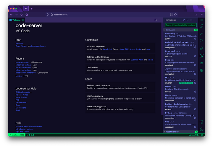 浏览器上的IDE：code-server安装——服务器版的vscode - 知乎