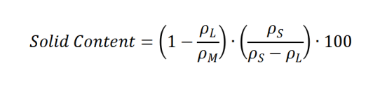 A Simple and Efficient Measurement for Solid Content by Gas ...