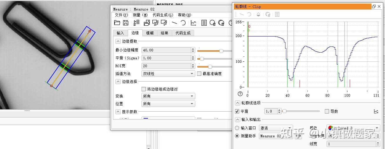 halcon之1D Measuring一维测量原理深入研究 - 知乎