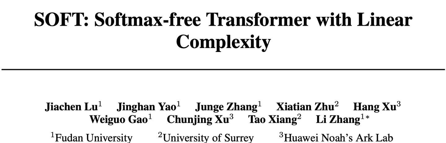 去掉softmax后Transformer会更好吗？复旦&华为诺亚提出SOFT：轻松搞定线性近似 - 知乎