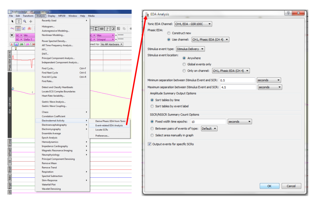 AcqKnowledge软件进行皮肤电反应（EDA/SCR）分析的详细教程 - 知乎