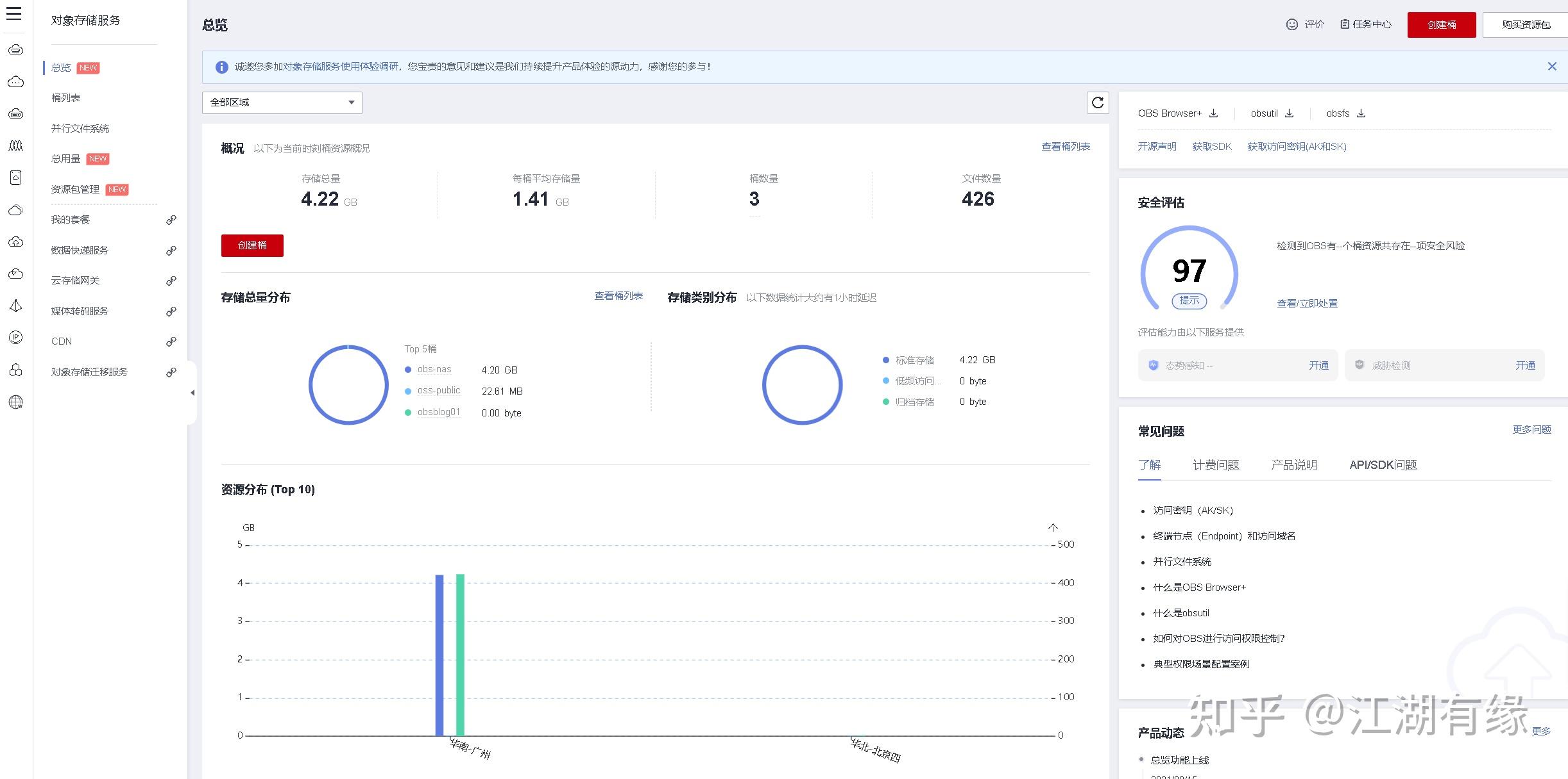 华为云之对象存储服务OBS的使用体验【玩转华为云】 - 知乎