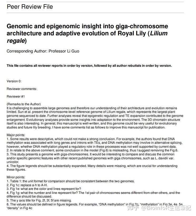 Nature Communication | 百合染色体基因组，PacBio HiFI+Hi-C，基因组大小35.6G - 知乎