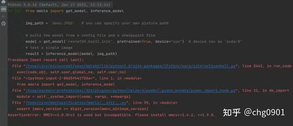 [DEBUG] MMCV=2.0.0rc3 used but incompatible - 知乎