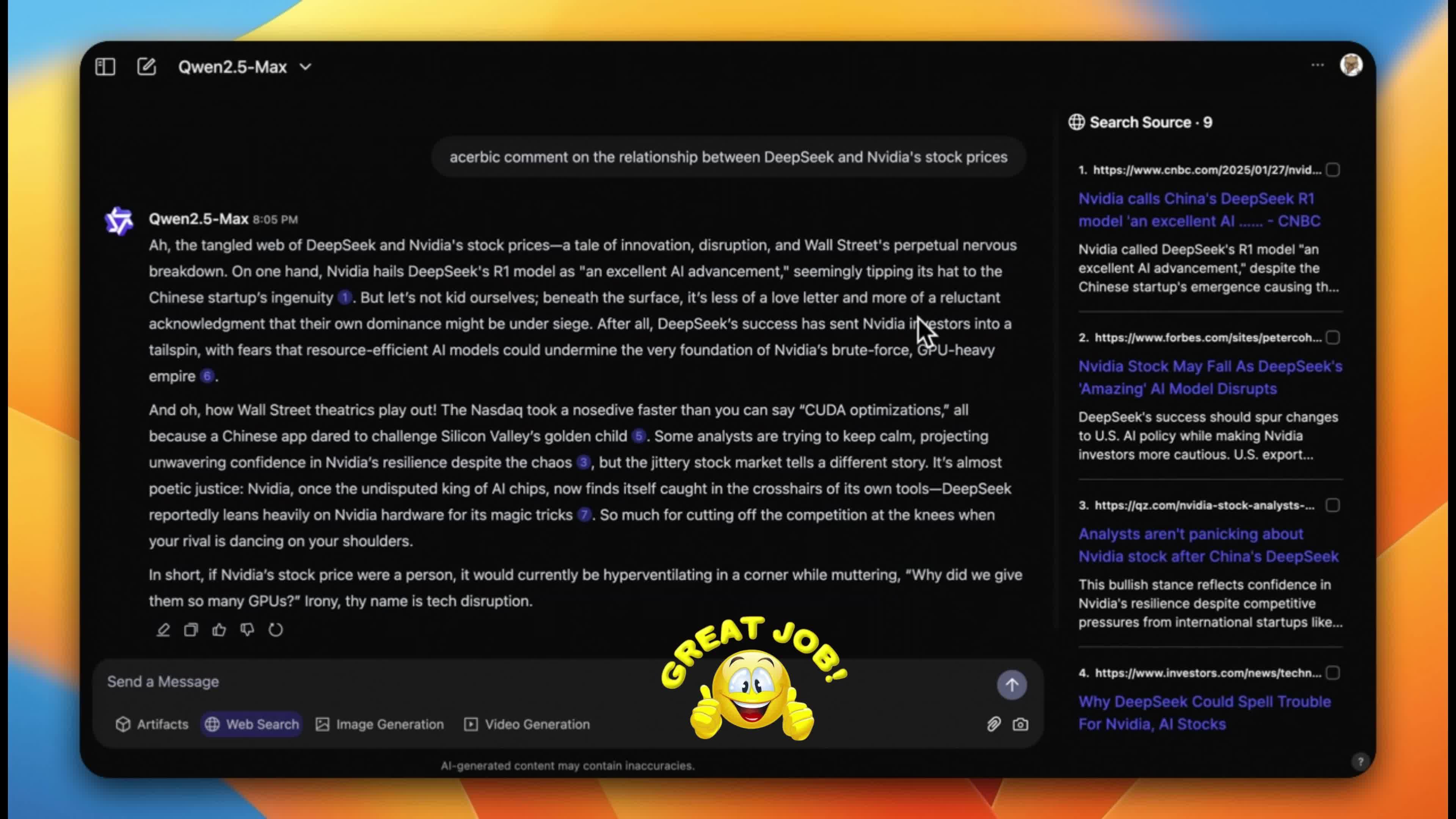 Qwen2.5-Max反超DeepSeek V3，QWen除夕夜的最后一弹是如此的震撼，测试效果也很棒 - 知乎