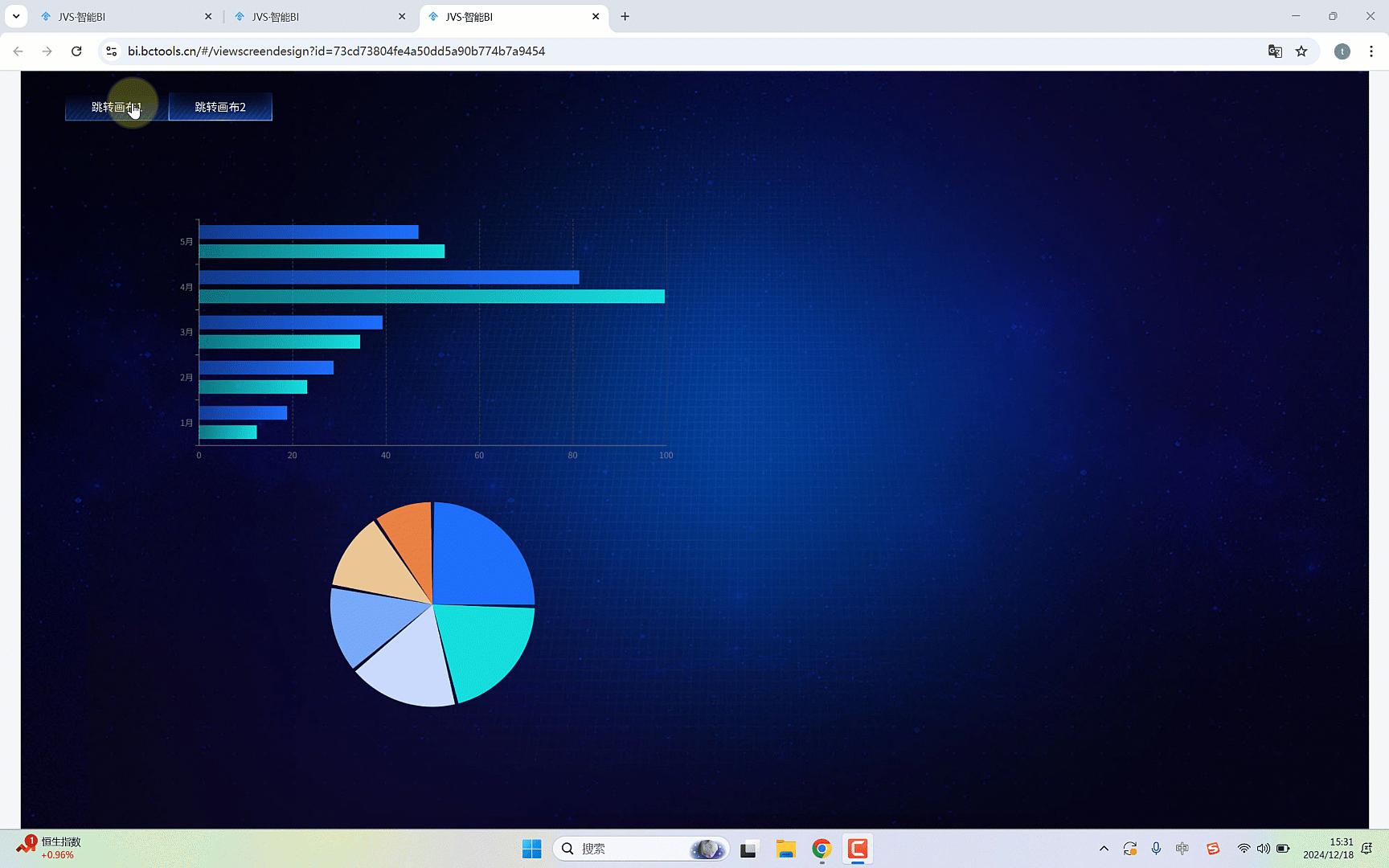 JVS-智能BI可视化大屏，如何使用“Tab选项卡”实现在多个页面之间的切换 - 知乎