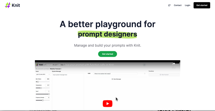 Knit：专业的 Prompt 管理和调试工具 - 知乎