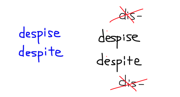 despise & despite - 知乎