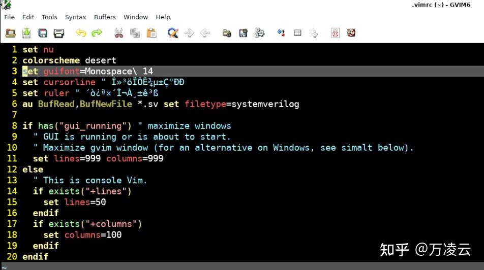 Gvim显示行号、最大化、字号、主题等常用配置修改 - 知乎