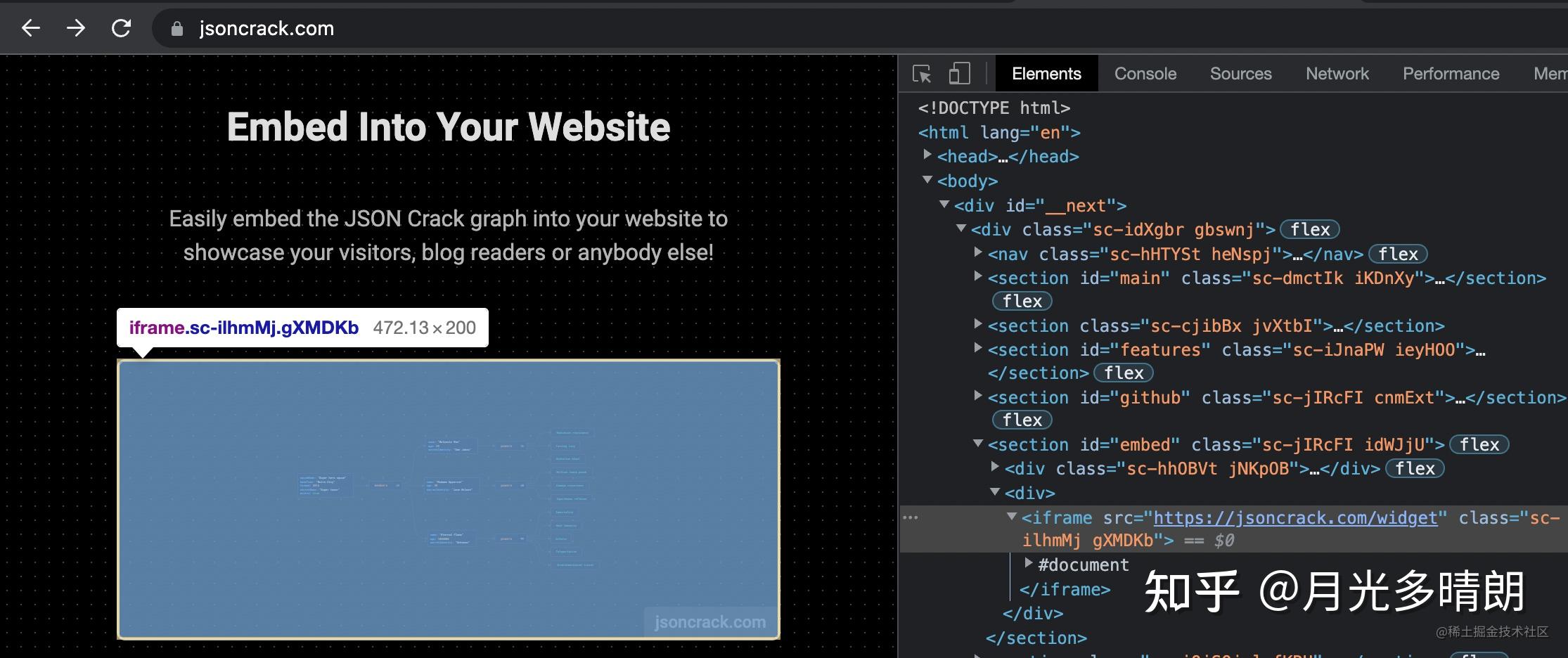 🛰开源探月｜jsoncrack.com—json可视化工具：iframe，cssInJs，漂亮的封装 - 知乎