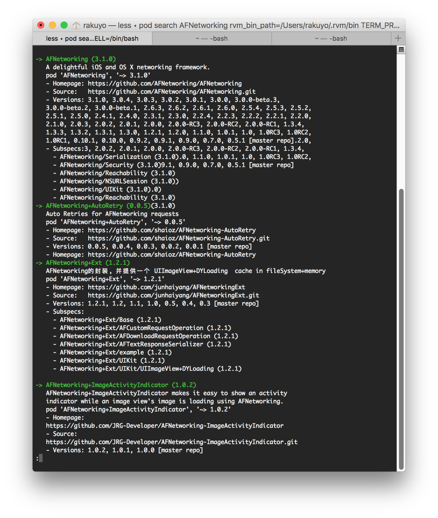 CocoaPods详细安装及使用教程 - 知乎