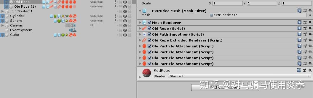 用Unity来实现一下绳子效果——Obi Rope插件介绍 - 知乎