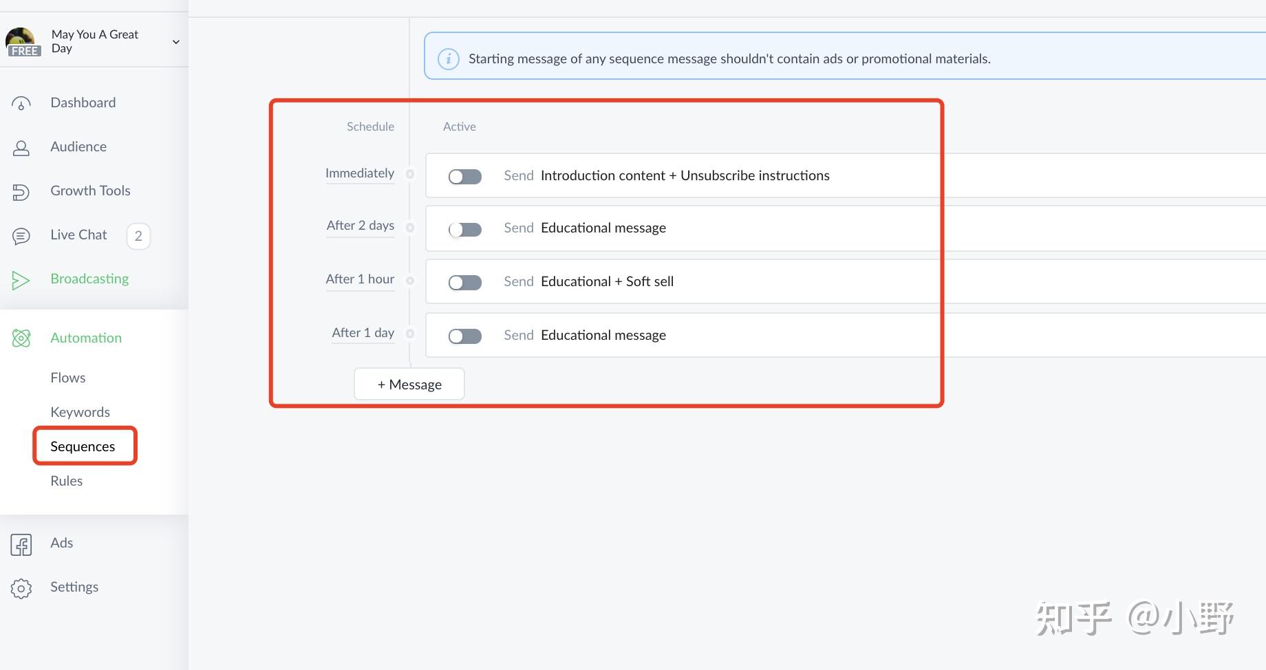 Manychat从0-1教程（功能介绍部分） - 知乎