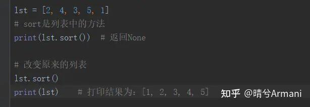 python中 sort 与 sorted 区别 - 知乎