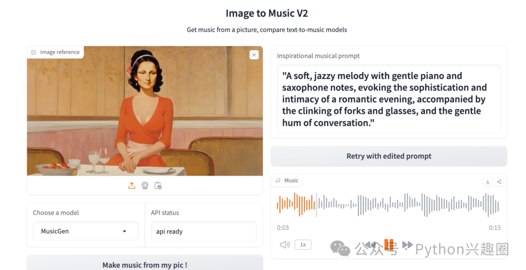 图片转音乐模型来了！Image to Music V2 ：只需上传一张照片，自动转换成与图片内容匹配的音频！ - 知乎