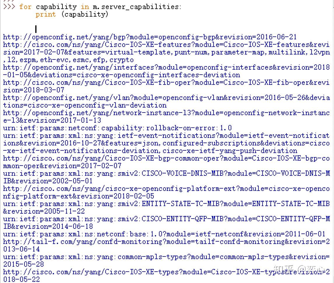 网络工程师的Python之路 -- NETCONF、YANG、ncclient理论和实战（下） - 知乎