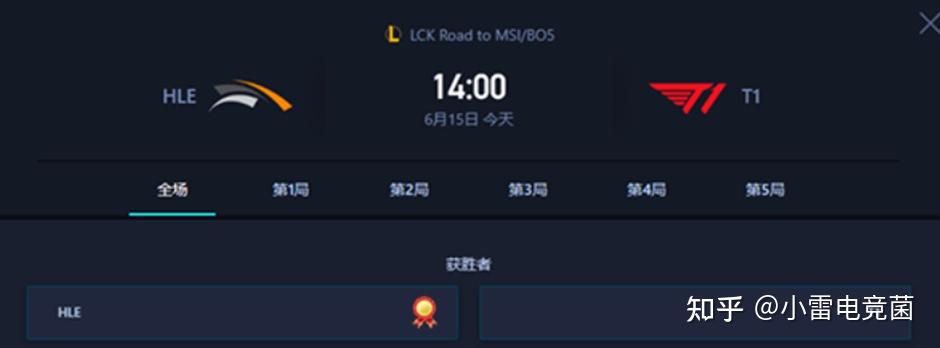 「ray.lol」MSI选拔赛Day5：T1、HLE顶峰相会！谁将前进温哥华？ - 知乎