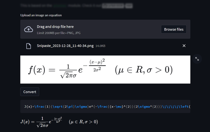 LaTeX OCR本地部署的免费开源的科学公式提取工具pix2tex - 知乎