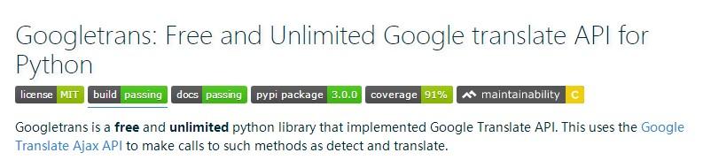 python-googletrans谷歌在线翻译库，50+语言识别+互翻 - 知乎