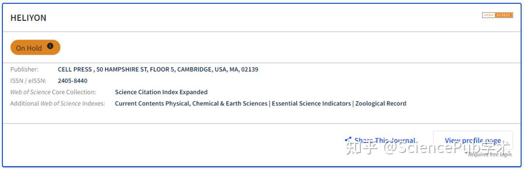 注意！又一本中科院预警期刊被剔除 SCI ！到底是On Hold严重还是预警严重？ - 知乎