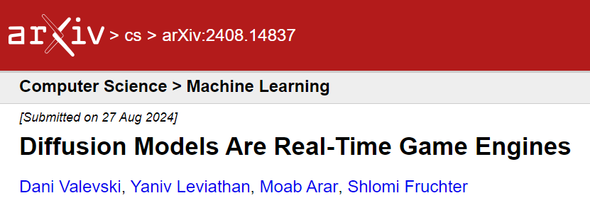 谷歌推出AI游戏开发模型GameNGen，或让个人创作者也能制作复杂游戏 - 知乎
