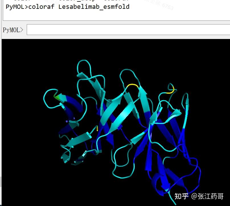 pymol 实例教程3 alphafold2预测结构的pLDDT作图 - 知乎