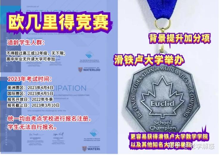 欧几里得竞赛-AMC数学竞赛平替 - 知乎