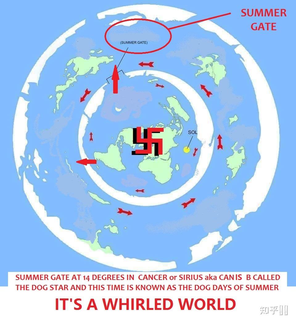 如何评价这张地平论者的世界地图？ - 知乎