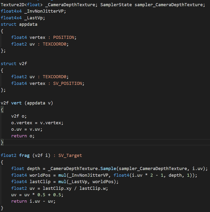 Motion Vector & Motion Blur in MPipeline - 知乎
