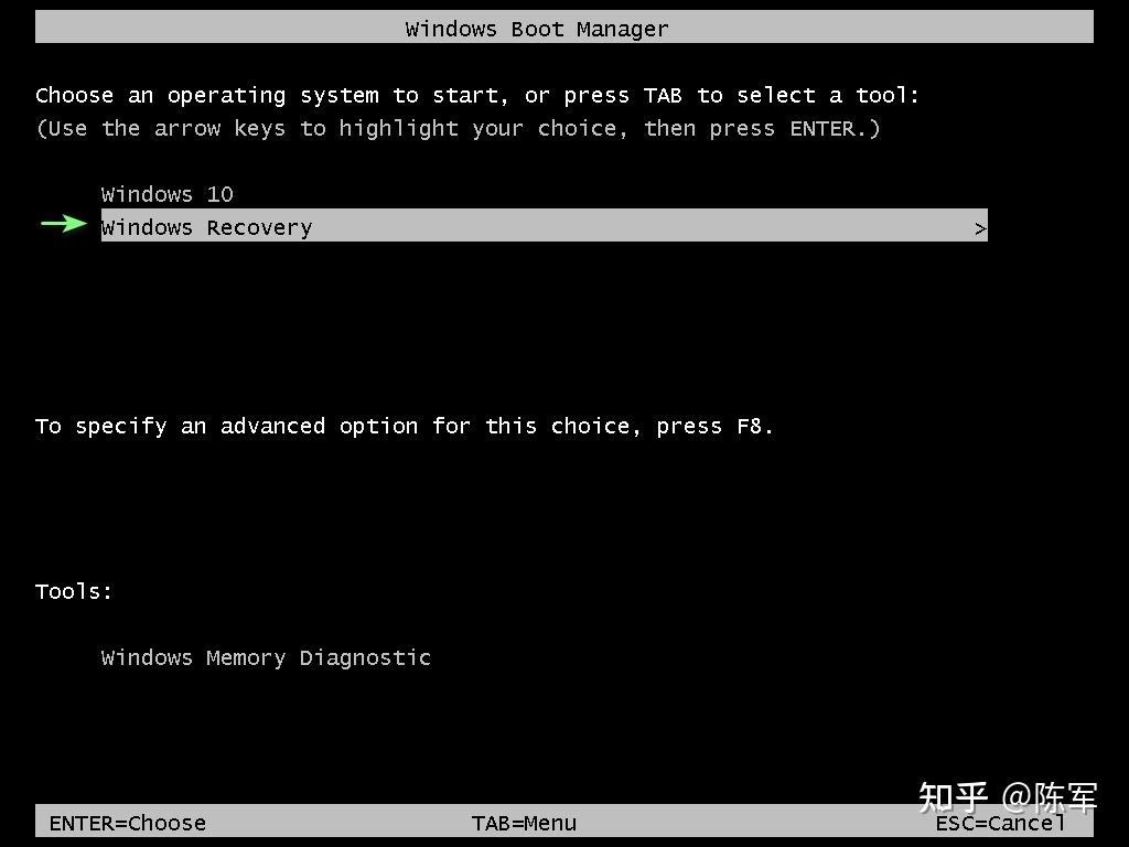 Windows bootmgr: 存放 WinRE 的分区被移动后, 如何修复 WinRE 启动项? - 知乎