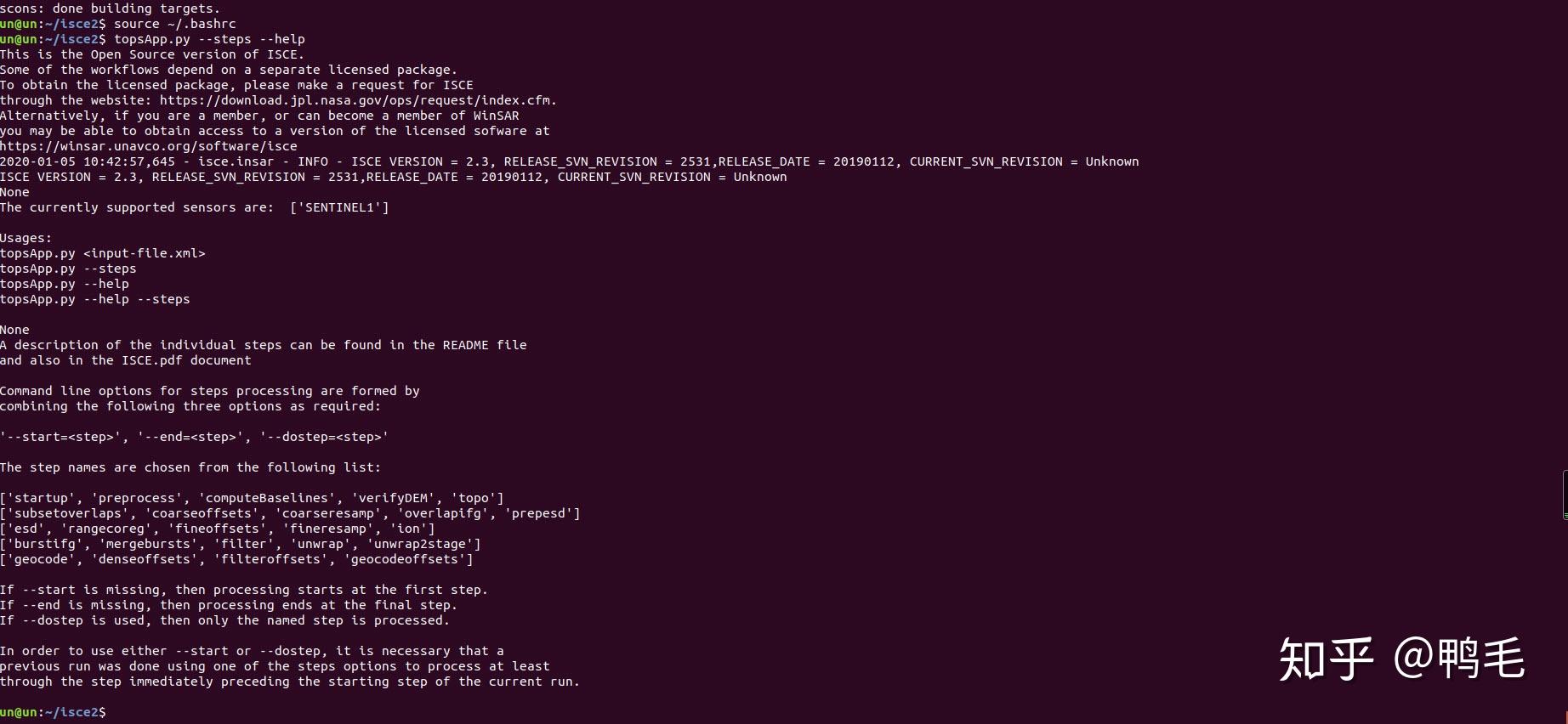ISCE InSAR处理软件安装 - 知乎