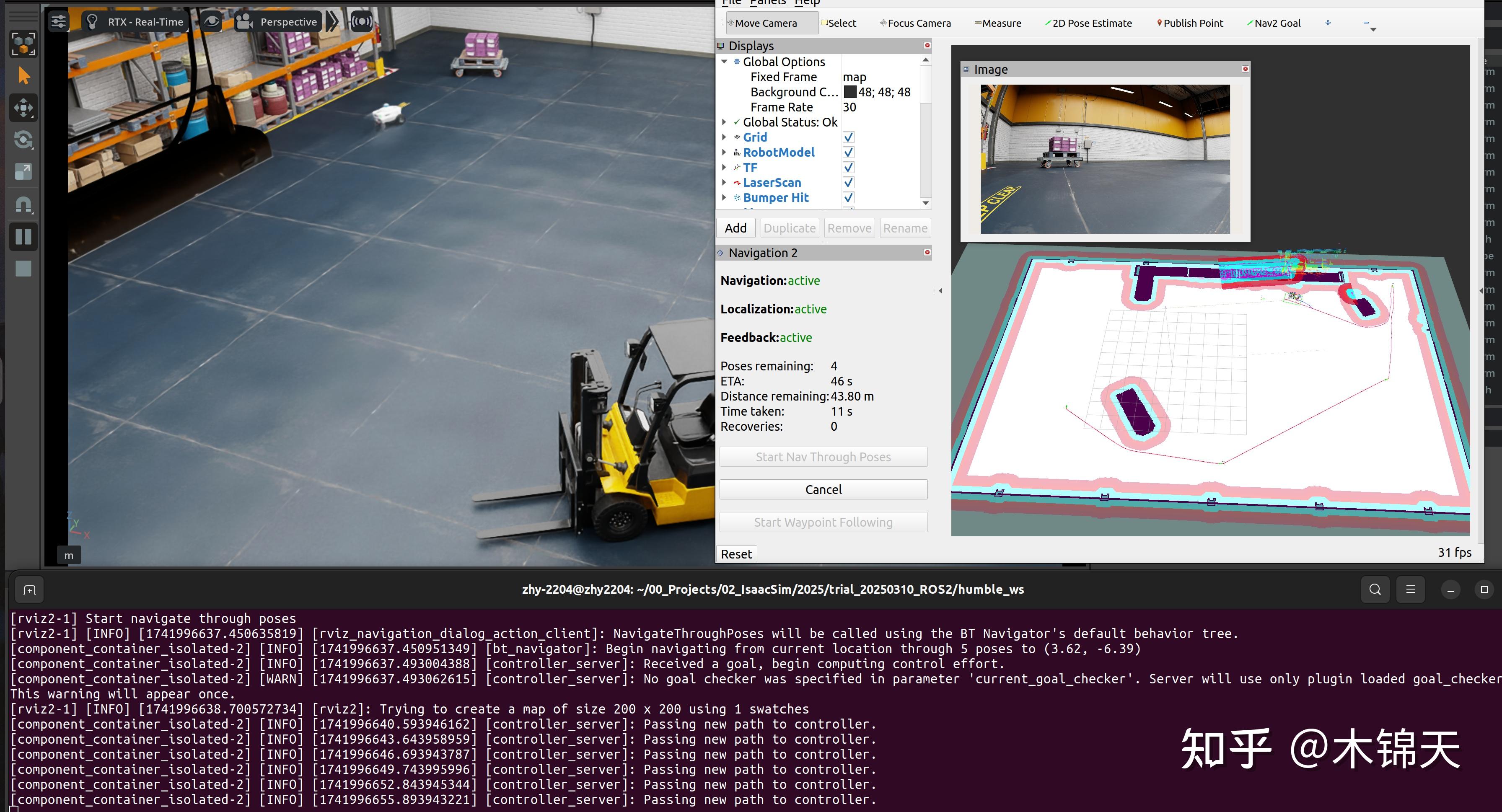 【Isaac Sim 4.5.0】ROS 2 Tutorials (Linux and Windows) - ROS2 Navigation - 知乎