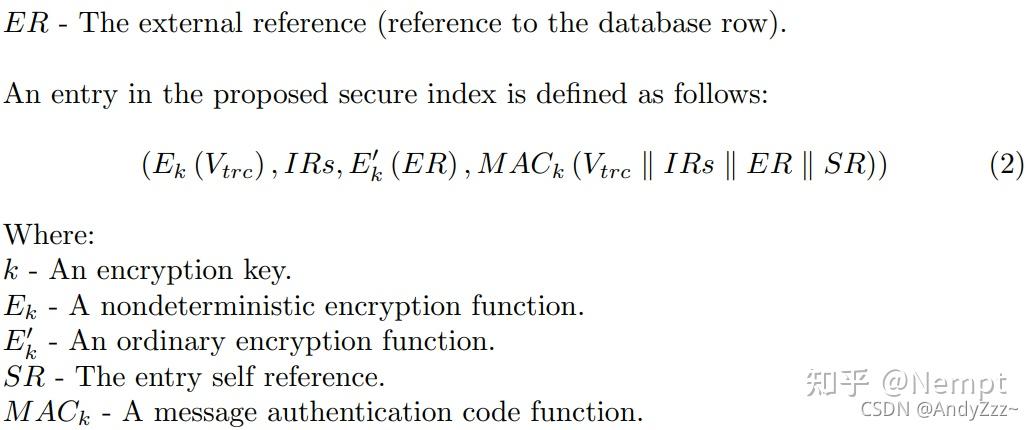论文笔记：Designing Secure Indexes for Encrypted Databases - 知乎