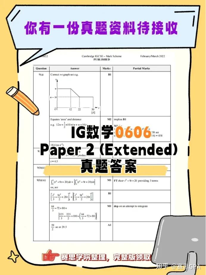 “卷哭同龄人”的IG数学0606，满分备考攻略+采分点拆解！ - 知乎