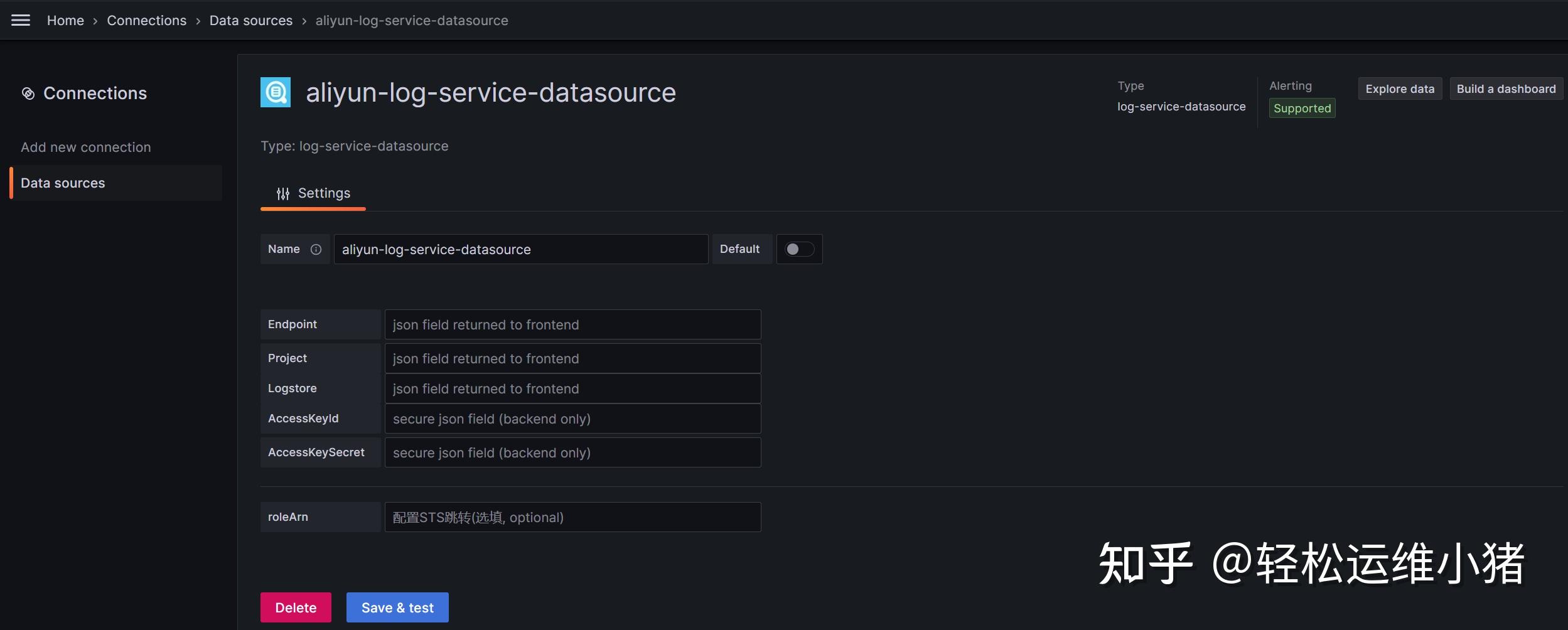 在Grafana 添加阿里云日志 SLS 数据源 | Grafana 查询阿里云日志 - 知乎