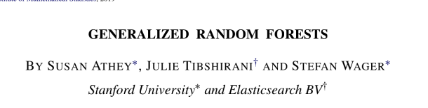 论文阅读：广义随机森林GRF（Generalized Random Forests）论文笔记补充 - 知乎