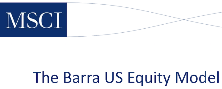 Barra Risk Model Reading Note - 知乎