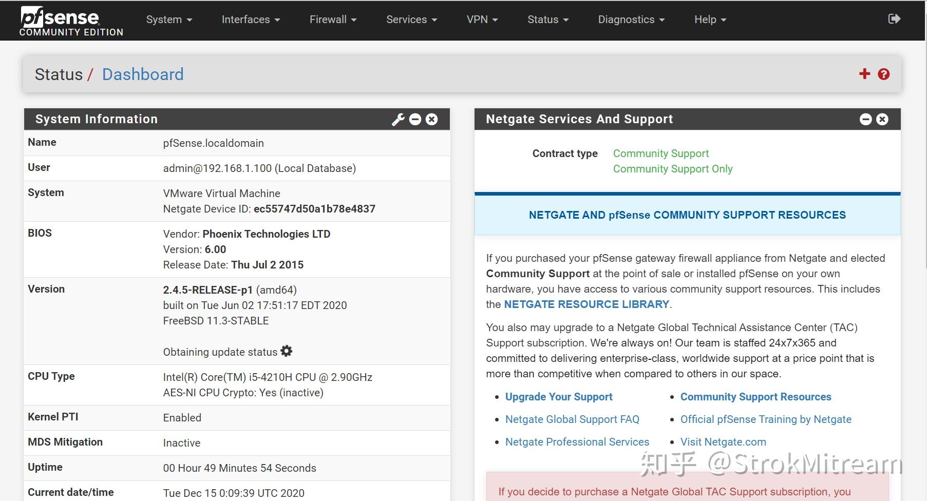 pfSense——跑在 Vmware 上的防火墙 - 知乎