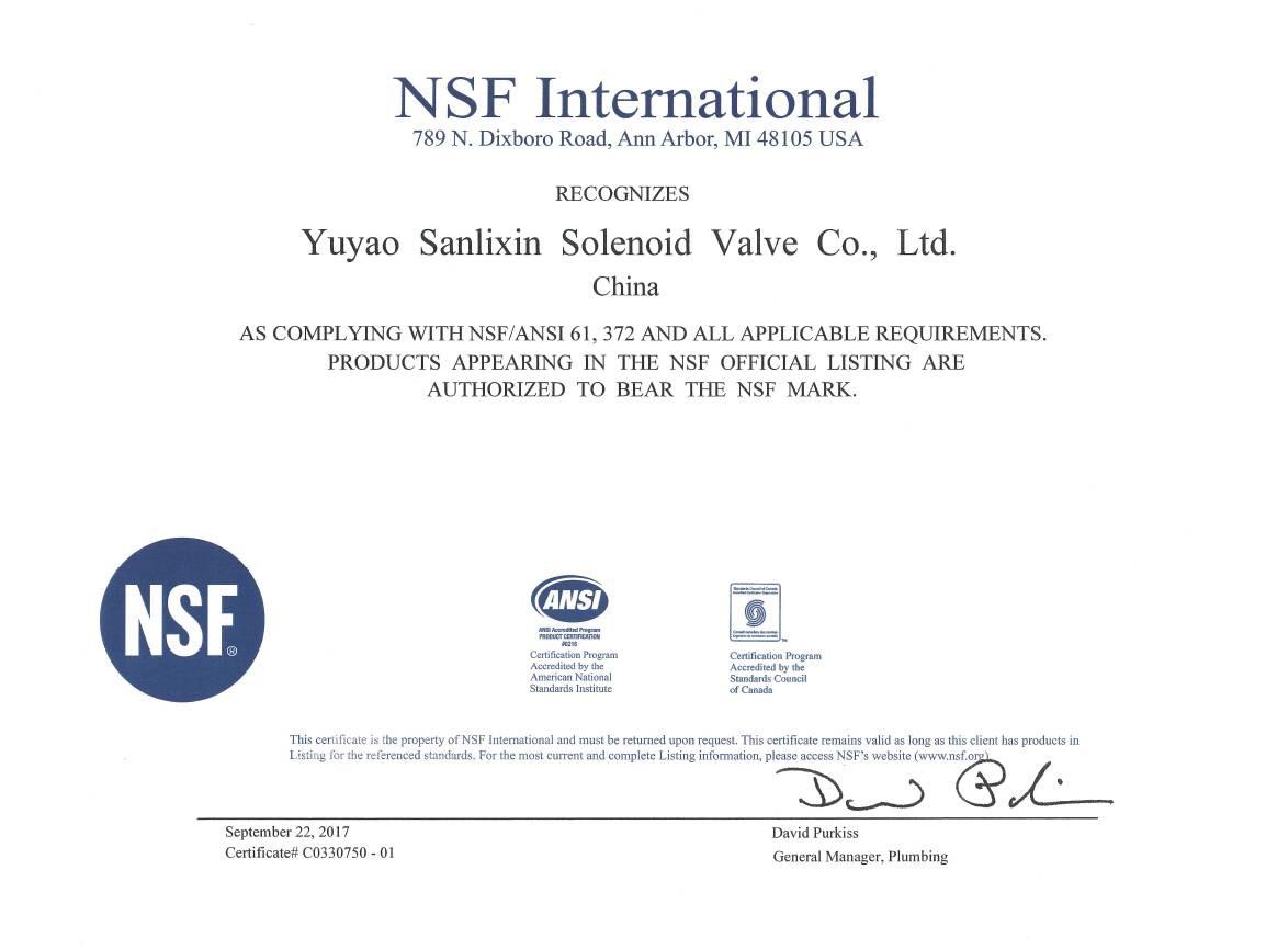 电磁阀等产品经过美国NSF认证和人们在食品饮用水中的安全与健康的关系 - 知乎