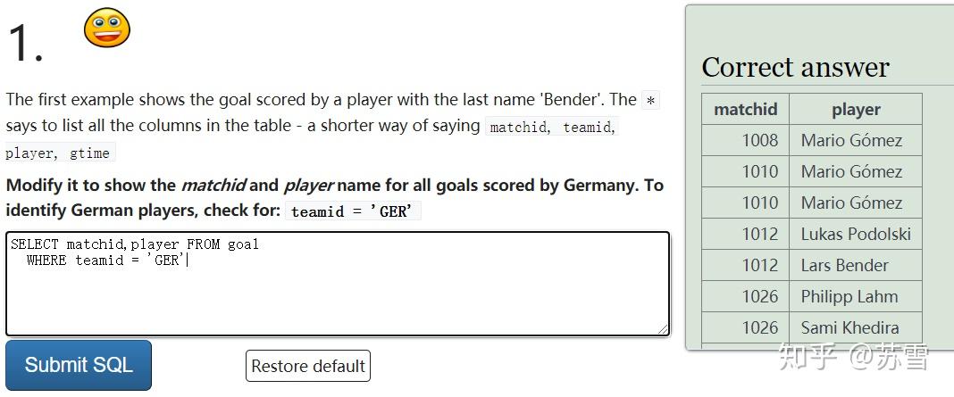 SQLZOO 练习题6（含答案）：The JOIN operation - 知乎
