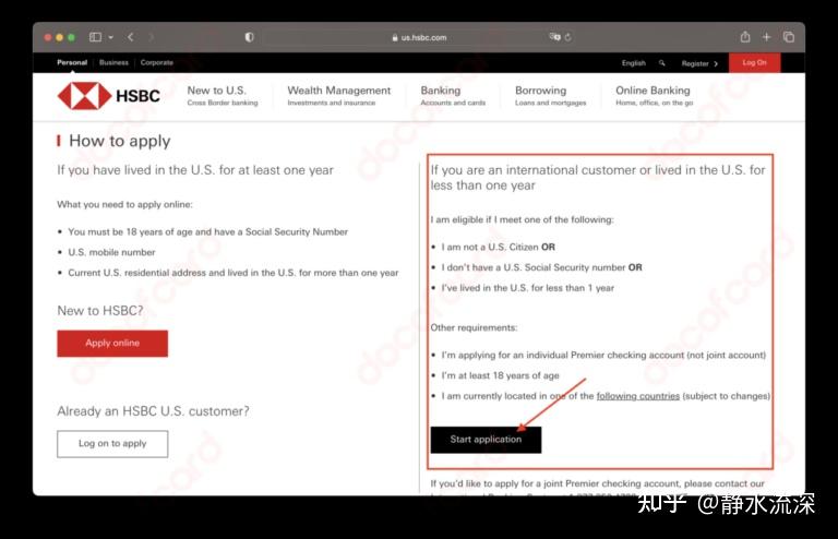 HSBC US 开户流程 低门槛拥有一个US银行账户 - 知乎