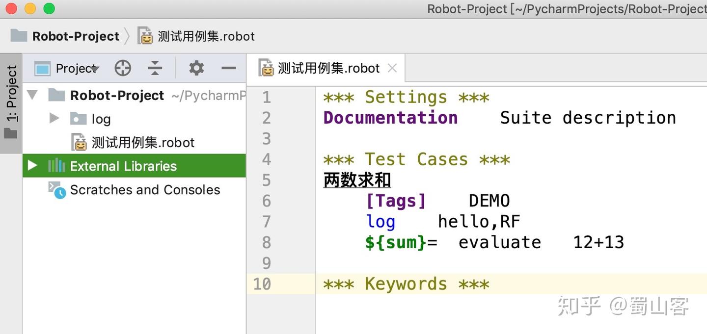 robotframework框架 - 在Pycharm当中编写RobotFramework测试用例 - 知乎