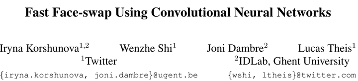 【论文笔记】Fast Face-swap Using Convolutional Neural Networks - 知乎