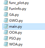 python：五种算法（OOA、WOA、GWO、PSO、GA）求解23个测试函数（python代码） - 知乎