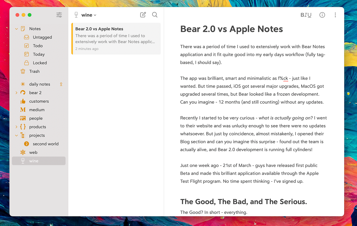效率工具系列：Markdown笔记软件Bear 2.0，能再续辉煌吗？ - 知乎