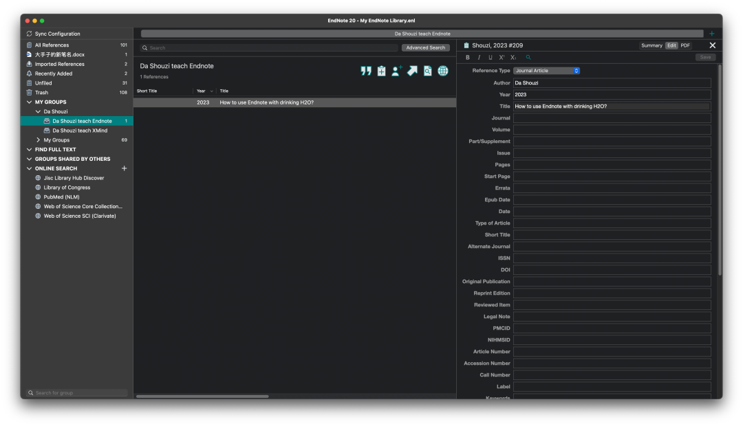 可不敢手打参考文献！ 丨大手手把手教你使用 Endnote - 知乎