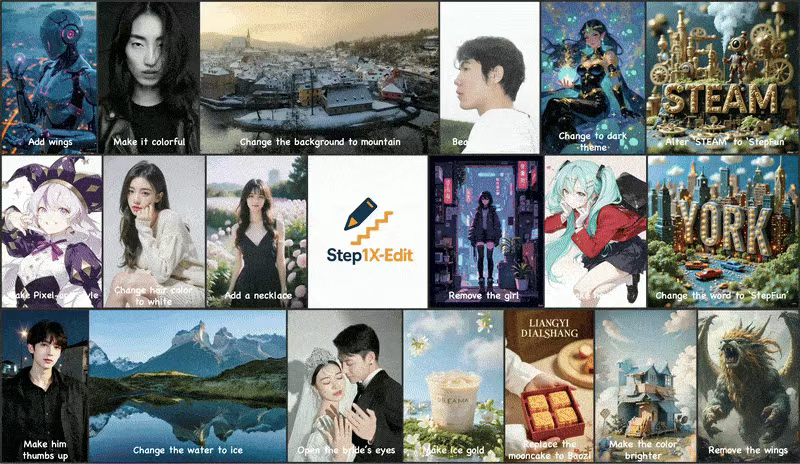 阶跃星辰开源图像编辑模型 Step1X-Edit：人人都能用的“改图大师”！ - 知乎
