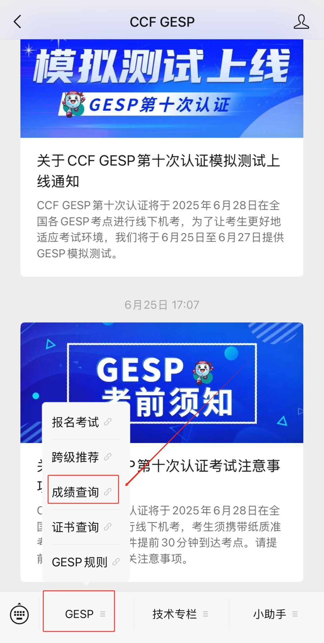 关于CCF GESP第十次认证成绩查询及复议通知 - 知乎