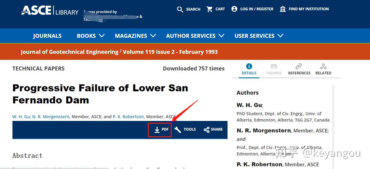 ASCE数据库文献美国土木工程师学会文献如何下载 - 知乎